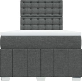 Box spring postel s matrací tmavě šedá 120x200 cm textil 3293950