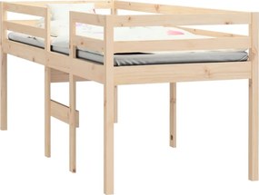 vidaXL Patrová postel 90 x 190 cm masivní borové dřevo [821618] Barva: medová hnědá