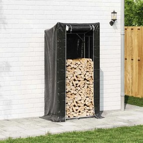vidaXL Stojan na palivové dřevo s krytem proti dešti 100x60x200 cm [4104949]