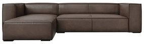 Hnědá kožená rohová pohovka (levý roh) Madame – Windsor &amp; Co Sofas