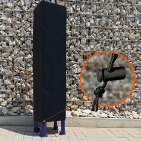 BRIMO Párty stánky 3x4,5m - s 3 stěnami - Černá E. Ocel