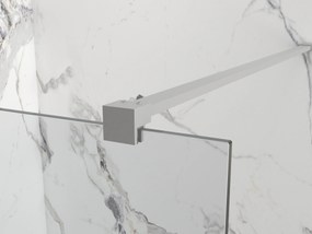 Erga Paris, sprchová zástěna Walk-In 150x200 cm, 8mm čiré sklo, broušená ocel, ERG-V02-PARIS-150x200-CL-BS