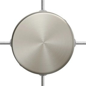creative cables Smart válcový kovový stropní baldachýn se 4 bočními otvory Barva komponentu: Matný chrom