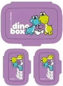 TESCOMA zdravé dózy na svačinu DINO, 3 ks, fialová