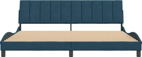 Rám postele bez matrace modrý 90 x 190 cm samet 3207897