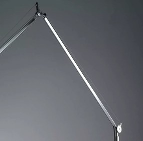 Artemide 0779010A+0780030A+0564010A Tolomeo Mega Terra 42, designová stojací lampa s vypínačem pro 1x150W E27, pergamenové stínítko, max 334cm