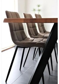 Jídelní židle MIDDELFART mikrovlákno, světle hnědá House Nordic 1001190