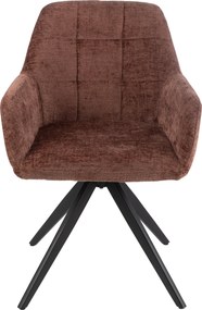 Hnědá jídelní židle Louna - 56*58*85 cm