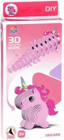 JOKOMISIADA 3D puzzle Jednorožec / 28 dílků / 7 x 6,5 x 5 cm