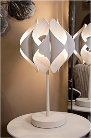 Béžová stolní lampa s kovovým stínidlem (výška 57 cm) Space – Mauro Ferretti