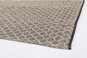 Černý/v přírodní barvě vnitřní a venkovní koberec 160x230 cm Dhawan – Bizzotto