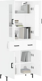 Skříň highboard bílá 69,5 x 34 x 180 cm kompozitní dřevo 3198529