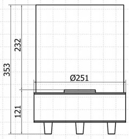 Planika Dancing Flames - BIO krb 36,3x25,1 cm 2,5kW