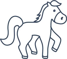 Samolepka Poník