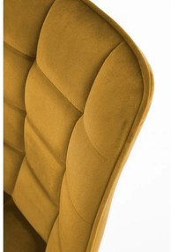 LuxuryForm Židle ORLEN VELUR - žlutá