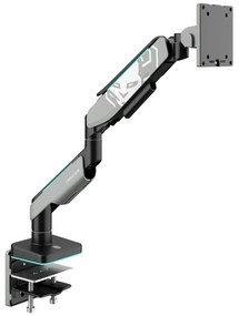 Držák na monitor 49″ šedo-černý s LED RGB X-ARM