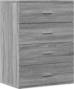 Příborníky 2 ks šedé sonoma 60 x 39 x 80 cm kompozitní dřevo 3276628