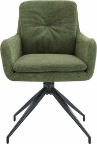 Jídelní židle Pickett látka – zelená