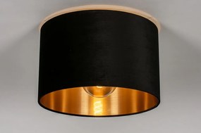 Stropní designové svítidlo Wildmore Black and Gold 40