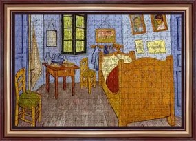 TREFL Art Frame Puzzle Ložnice v Arles / 500 dílků / s rámem / 31,5 x