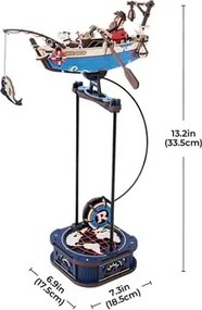 RoboTime 3D mechanická skládačka Rybářská loď s kyvadlem