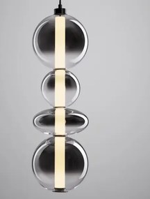 LED stmívatelné černo-šedé designové svítidlo Bally