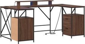Stůl Hnědý dub Kompozitní dřevo 182 x 101 x 87,5 cm 3376140