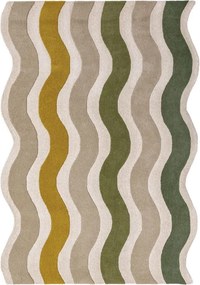 Zelený/v přírodní barvě ručně tkaný vlněný koberec 160x230 cm Cascade Wool – Flair Rugs