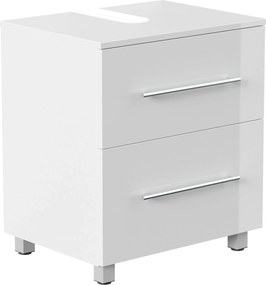 XXXLutz SKŘÍŇKA POD UMYVADLO, vysoce lesklá bílá, vysoce lesklá bílá, 55/63/41,6 cm MID.YOU - Online Only koupelnové skříňky - 00000D000401