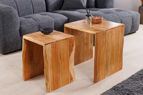 Sada odkládacích stolků Massive 55 cm akácie
