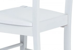 Jídelní dřevěná židle Autronic AUC-004 — bílá