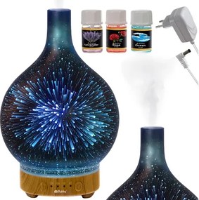 Ultrazvuková aroma lampa 200 ml + 3 vonné oleje