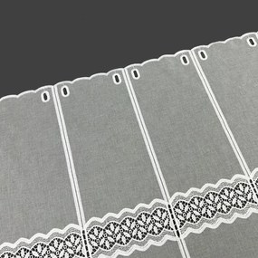 Vitrážková voálová záclona 45228 GA - výška 40,60 cm, metráž