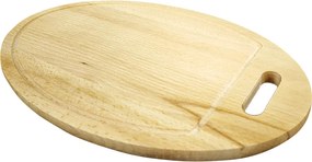 AMADEA Dřevěné servírovací prkénko - podnos ovál, masivní dřevo, 35 cm