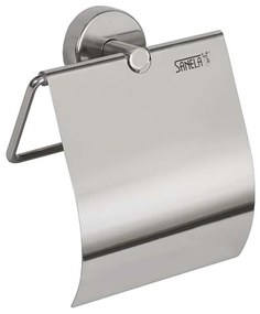 Sanela Nerezové doplňky - Držák toaletního papíru s krytem, lesklý nerez SLZN 09