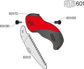 Zavírací pilka FELCO 601, rovná, plátek 12 cm FEL601
