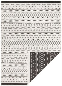 NORTHRUGS - Hanse Home koberce Kusový koberec Twin Supreme 103438 Kuba black creme – na ven i na doma - 80x250 cm