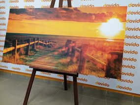 Obraz fascinující západ slunce - 100x50 cm