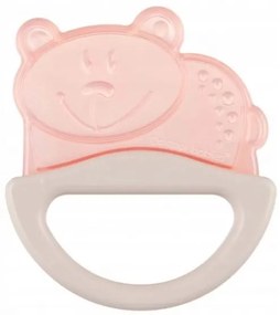 Canpol Babies Silikonové kousátko/chrastítko - různé tvary, růžová/béžová
