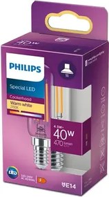 Philips LED Classic T25 E14 čirá / Žárovka / 40W náhrada / 4,5W / 470l