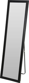 Stojací zrcadlo obdélníkové 126 cm, černé