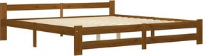 Rám postele bez matrace Honey Brown Masivní borovicové dřevo 322011