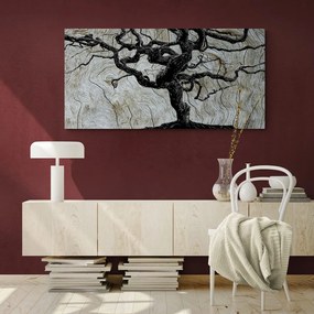 Obraz abstraktní strom na dřevě Varianta: 100x50