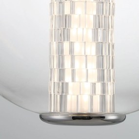 Designový lustr koule Eurofase Atomo Chrom LED 9W 3000K