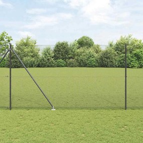 Svařované drátěné ploty s hroty 25 x 1,5 m Ocel potažená PVC 3352210