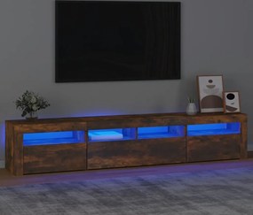 vidaXL TV skříňka s LED osvětlením 210 x 35 x 40 cm [3152735] Barva: kouřový dub