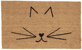 Kokosová rohožka s obličejem kočky - 75*45*1 cm