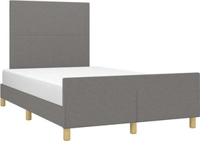 Rám postele bez matrace tmavě šedá 120 x 200 cm textil 3124880