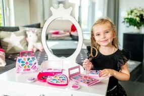 Teddies Dětská sada líčení beauted paletka srdce se zrcátkem