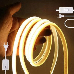 10 m Led pásek Cob Strip 220V 11W/m 288 Led/m IP65